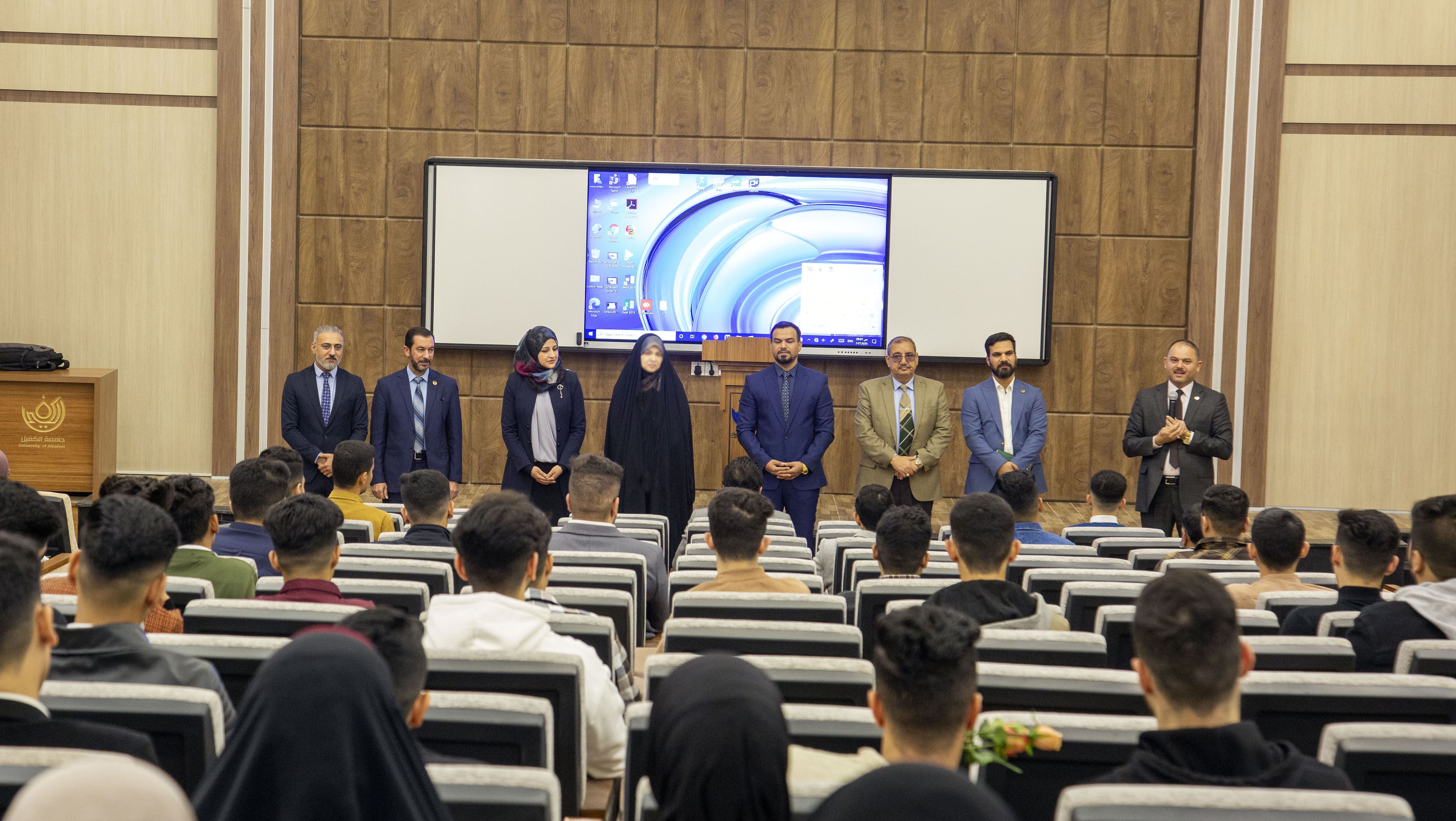 The Chancellor of Alkafeel University in a Meeting with the New Students